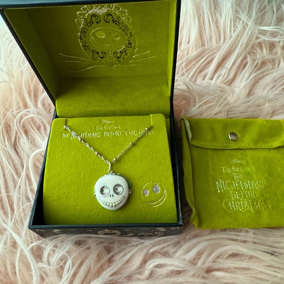 Disney | Jewelry | Disneys Tim Burton Nbc Barrel Locket Necklace | Poshmark